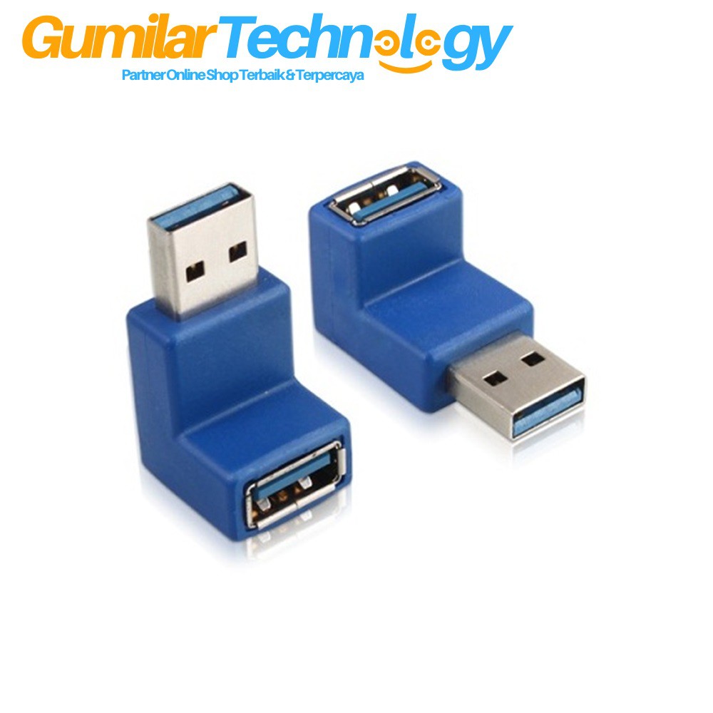 L Shape Usb 3.0 Type A Male To A Female Converter | Shopee Philippines