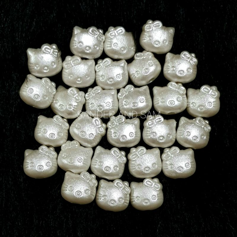 Hello Kitty Pearl Charms Bead Ornaments 12 x 7mm | Shopee Philippines