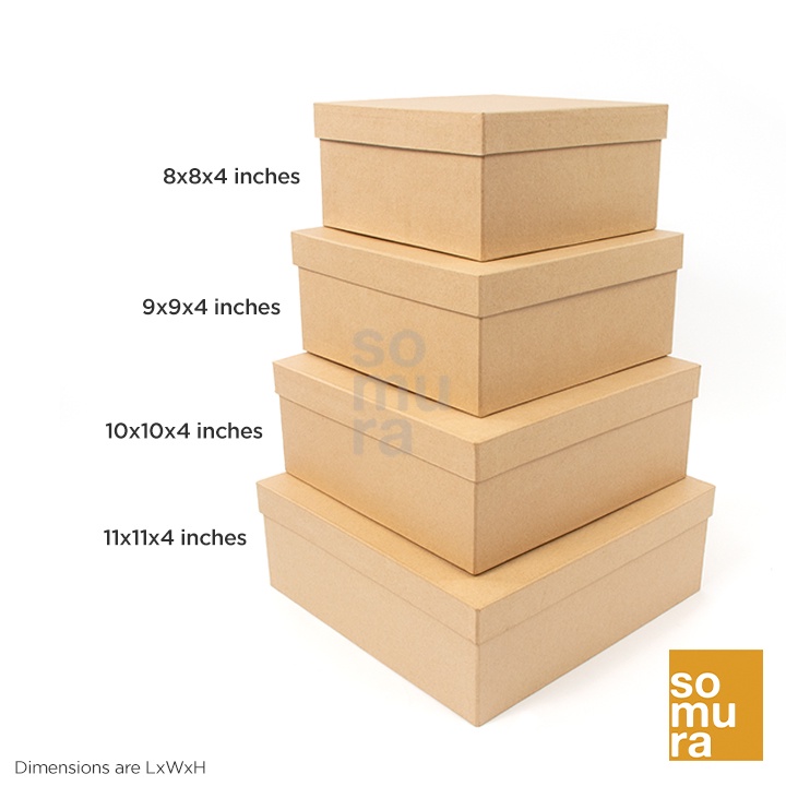 Regular Hard Box Packaging Box Cube/Square/Rectangular Box | Shopee ...
