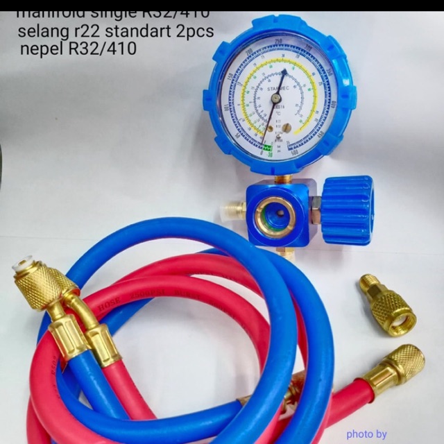 Package contains R32/R410 manifold freon & hose + R32 adapter without Freon | Shopee Philippines