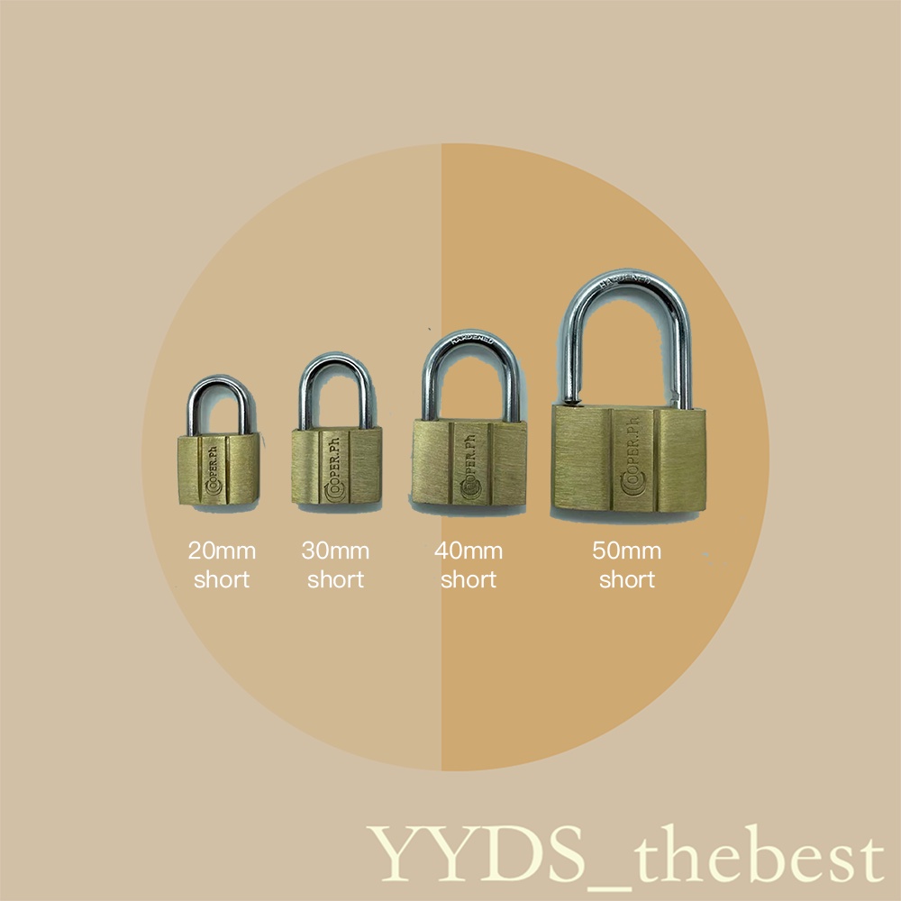 Cooper.ph Brass Padlock Short and Long CP-BPA | Shopee Philippines