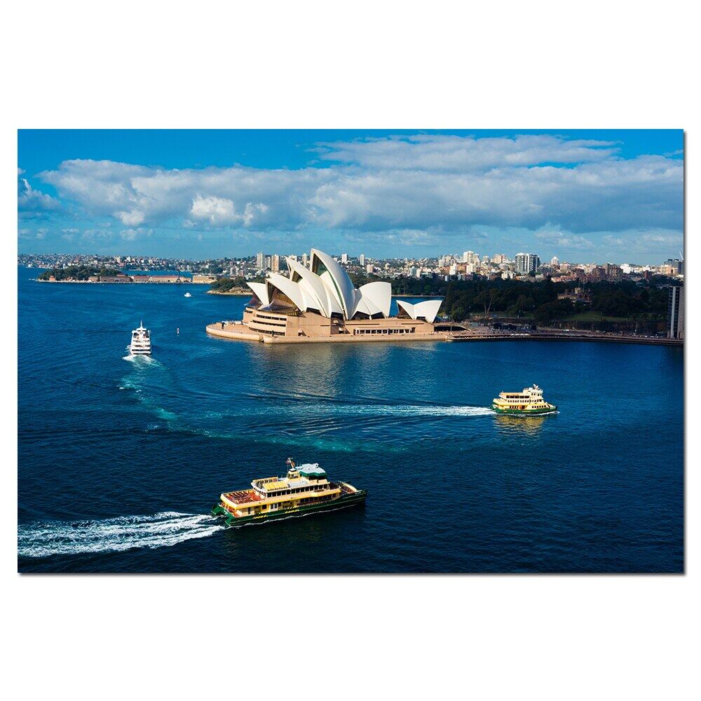 Sydney Opera House Cityscape Wallpaper Wall Art Posters Canvas Cloth ...