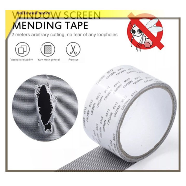 Window Screen Repair Kit Window Patch Tape Strong Adhesive Long Lasting ...