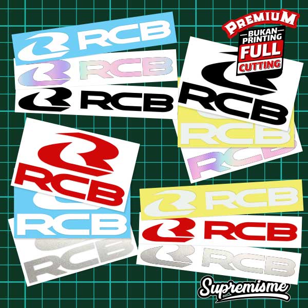RCB Stickers / RCB Racing Stickers / RCB Viral Stickers / Glossy ...