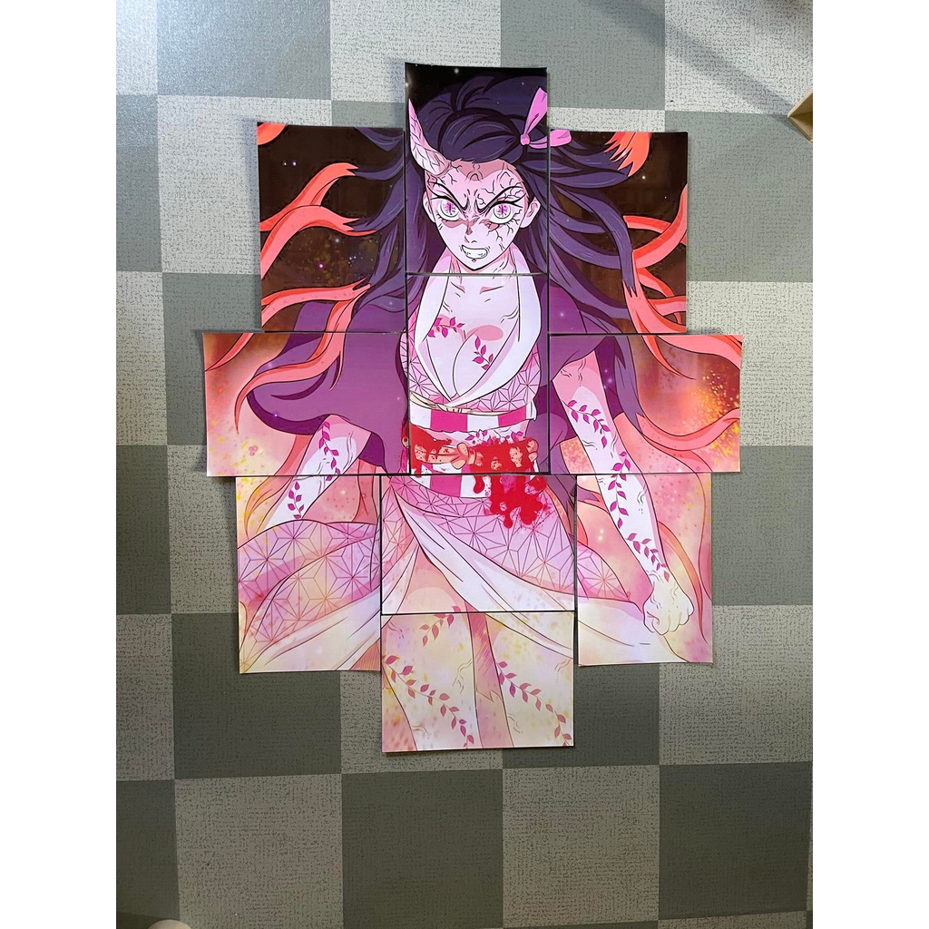 Nezuko puzzle poster wall decor | Shopee Philippines