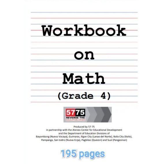 WORKBOOK IN MATH for Grade 4 (195pages) | Shopee Philippines