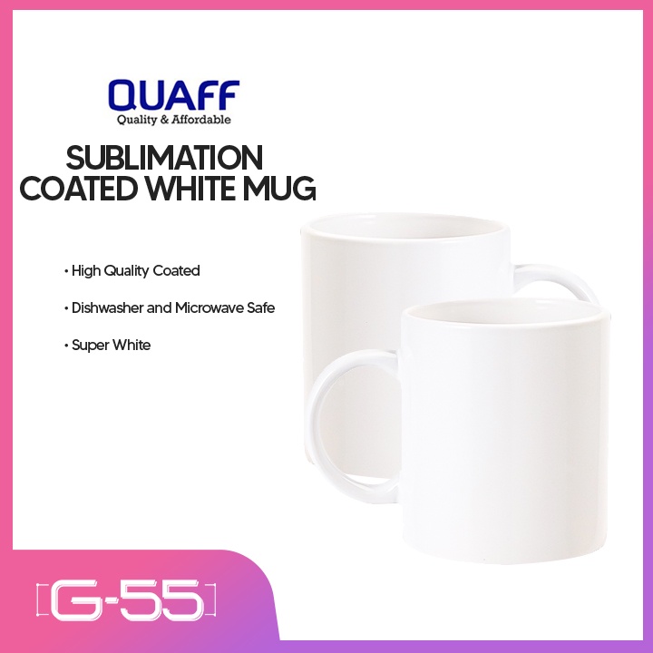 QUAFF Sublimation White Mug 36pcs (1BOX) Personalized Mug | Shopee ...