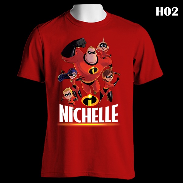 The INCREDIBLES Custom Name Cartoon Family | H02 | Couple Clothes ...