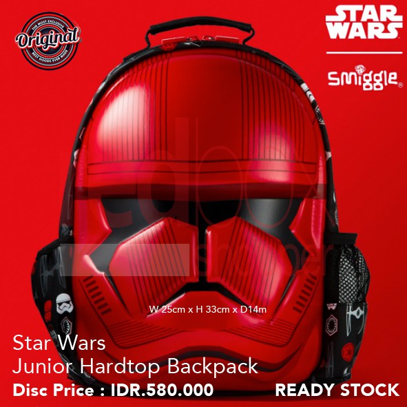 Original Smiggle Star Wars First Order Sith Trooper Hardtop Backpack ...