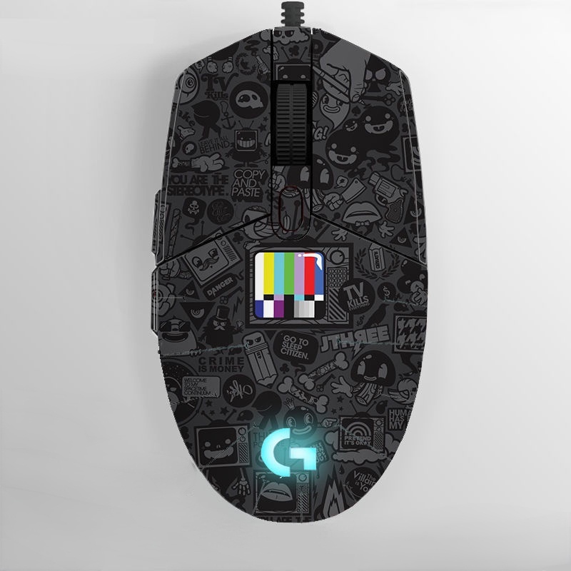 Mouse Skin for Logitech G304 Set with Free Gift Matte Sticker Anti-slip ...