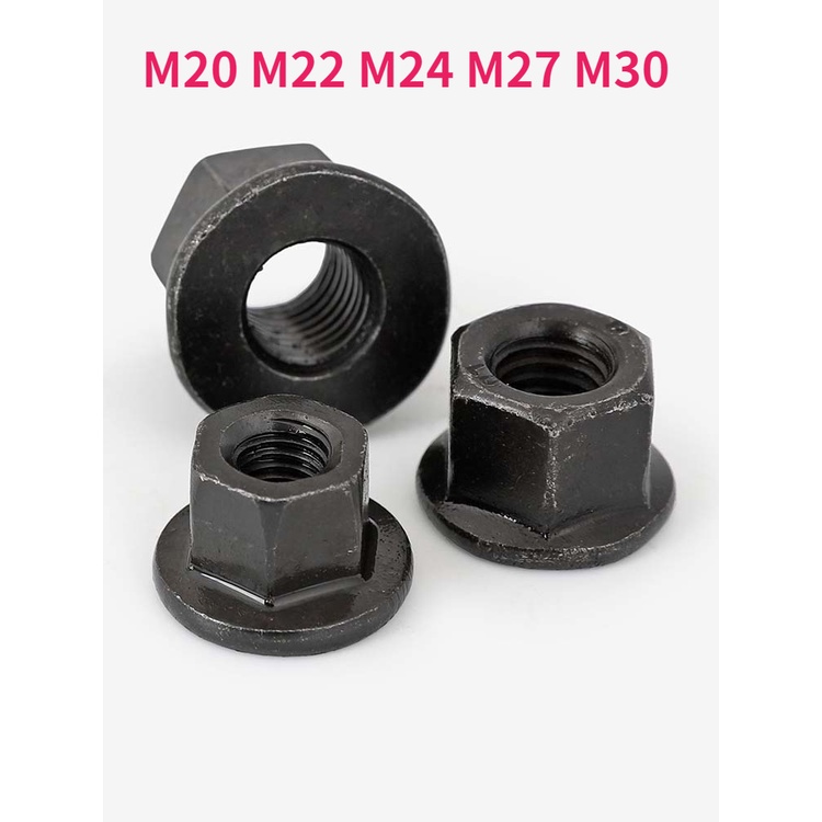 M20 M22 M24 M27 M30 Black Carbon Steel Flange With Pad Nut Platen Hex ...