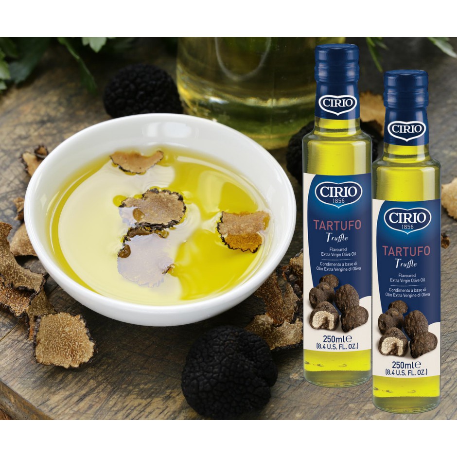 Cirio Truffle Extra Virgin Olive Oil 250 ml (2 bottles) | Shopee ...
