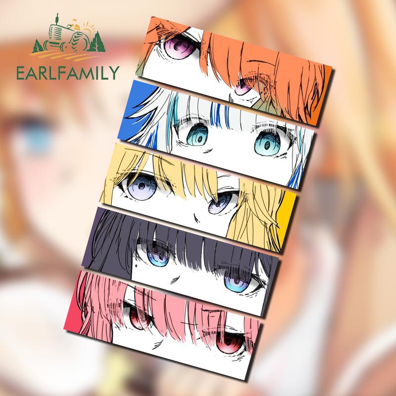 EARLFAMILY 13cm For Hololive Eyes Slap Car Stickers Windows Funny Anime ...
