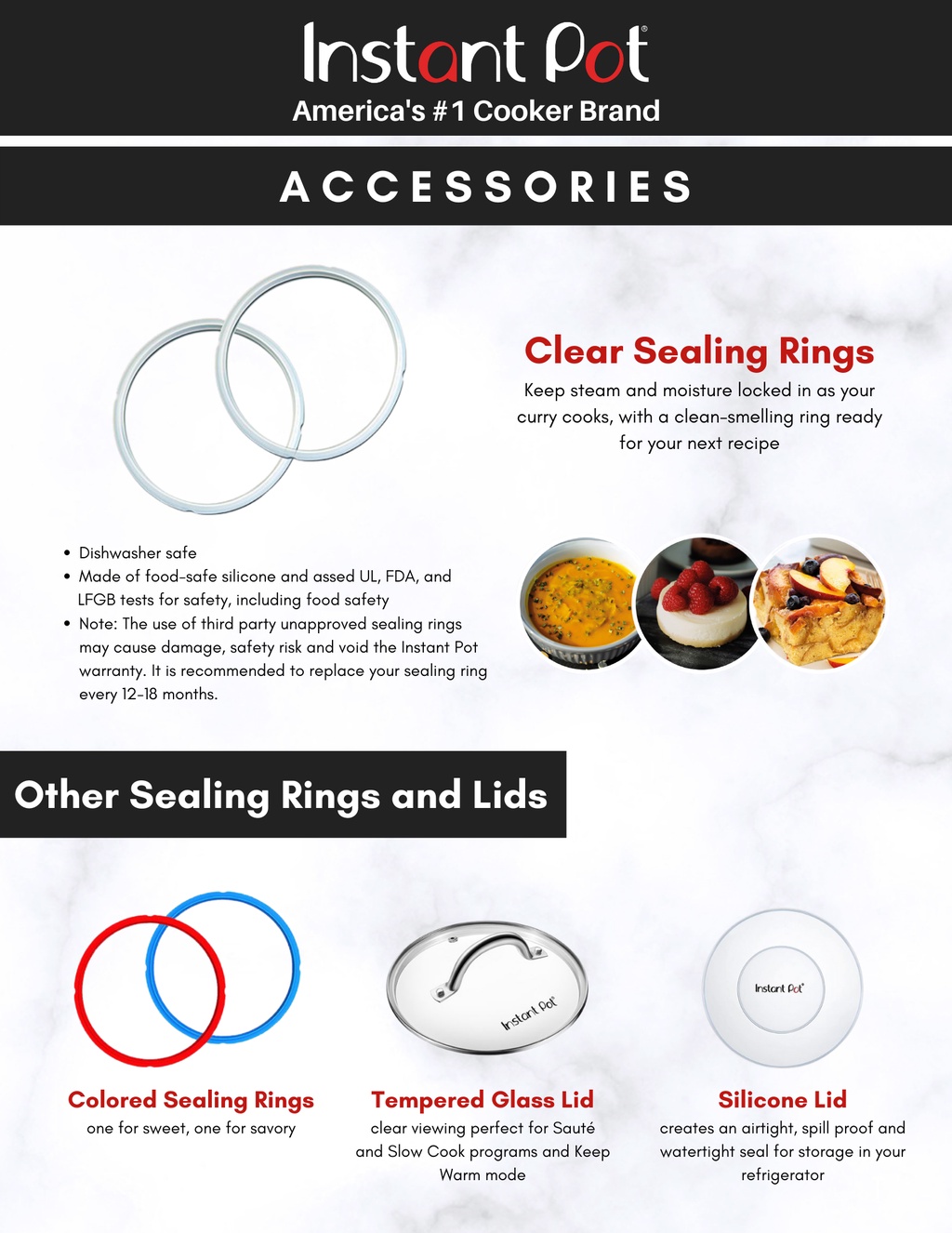 Instant Pot Twin Pack Sealing Rings - Clear (6-Quart) | Shopee Philippines