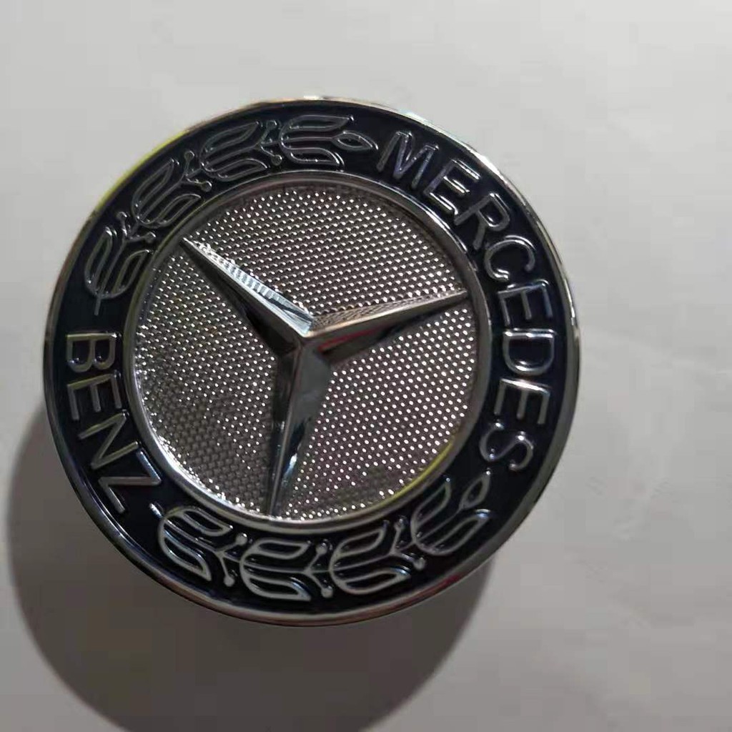 Mercedes Benz Flat Mount Hood Emblem Logo Front Badge Car Logo Sticker ...