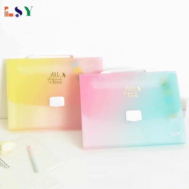 Expanding File Folder Document storage with handle 13 Pockets Size A4 ...