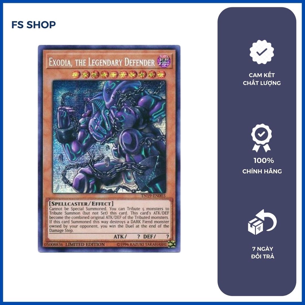 Yugioh Card –Exodia, the Legendary Defernder (Prismatic Secret Rare ...