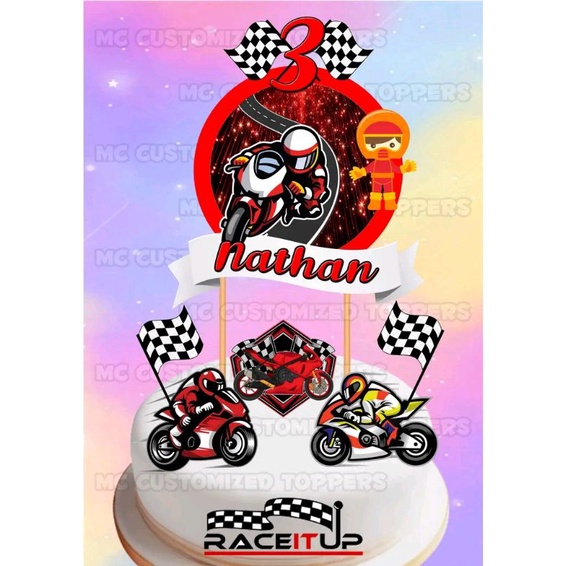Motorcycle Theme Cake Topper Shopee Philippines