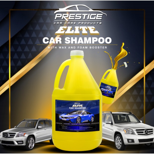 Prestige ELITE Car Shampoo w/ Wax and Foam Booster 1 GAL | Shopee ...