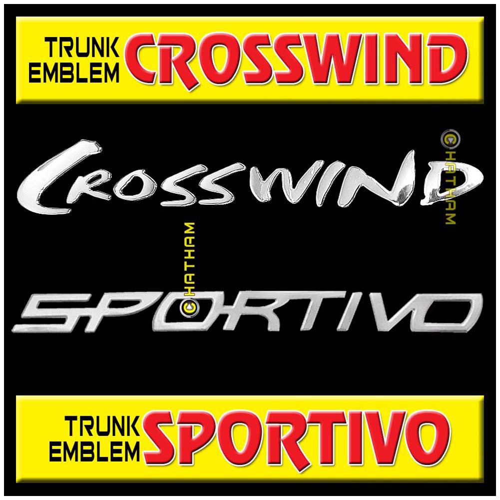 CROSSWIND N SPORTIVO Trunk Emblem ( Stick-On ) | Shopee Philippines