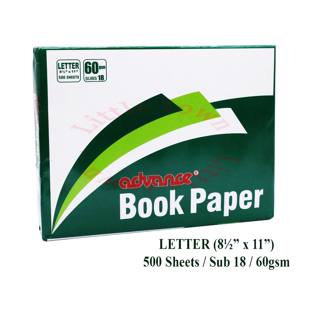 1 ream Advance book paper 500 Sheets / Sub 18 / 60gsm | Shopee Philippines