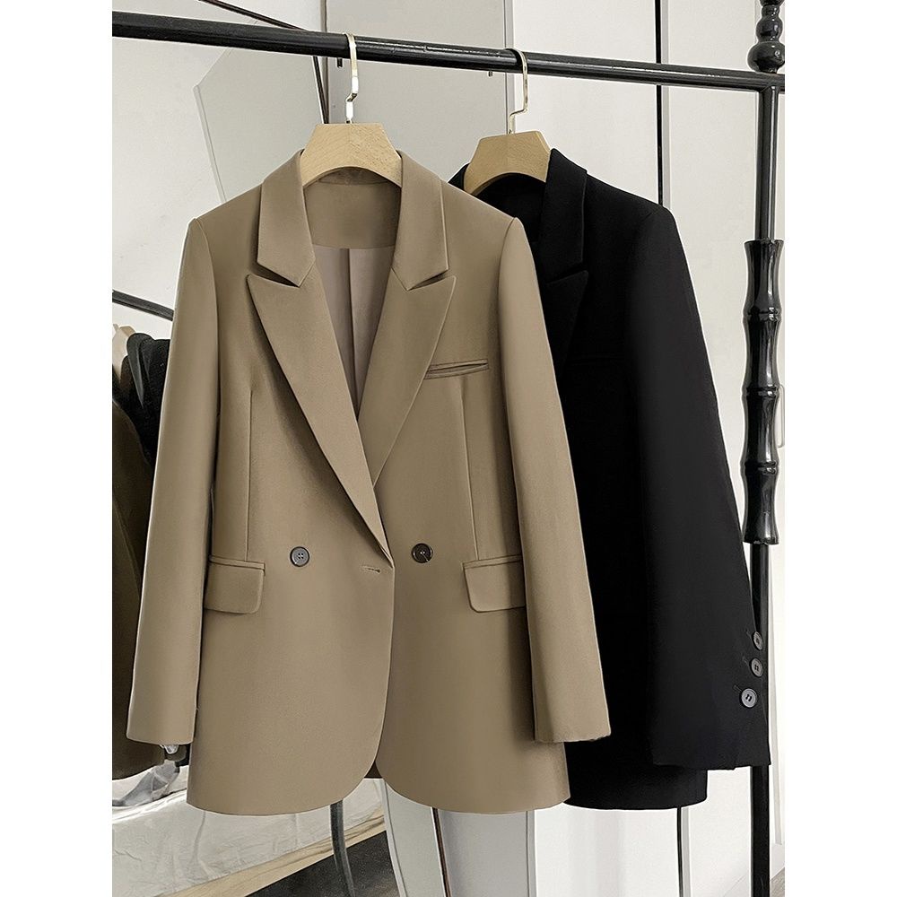 ((Oversized) Spring Autumn New Style British Style Women's Suit Solid ...