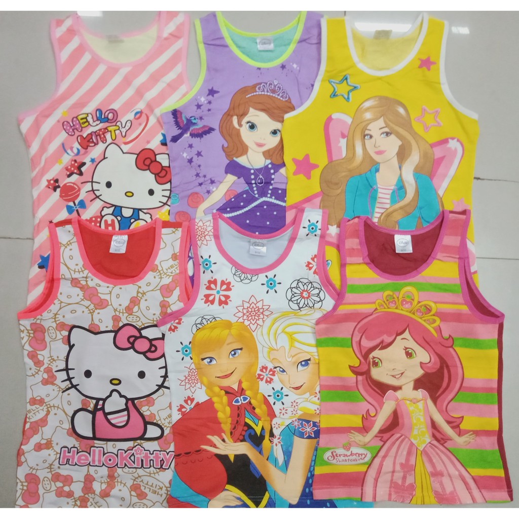 3PCS ASSORTED CHARACTER DESIGN SANDO FOR KIDS/PAMBAHAY(DESIGN WILL BE ...