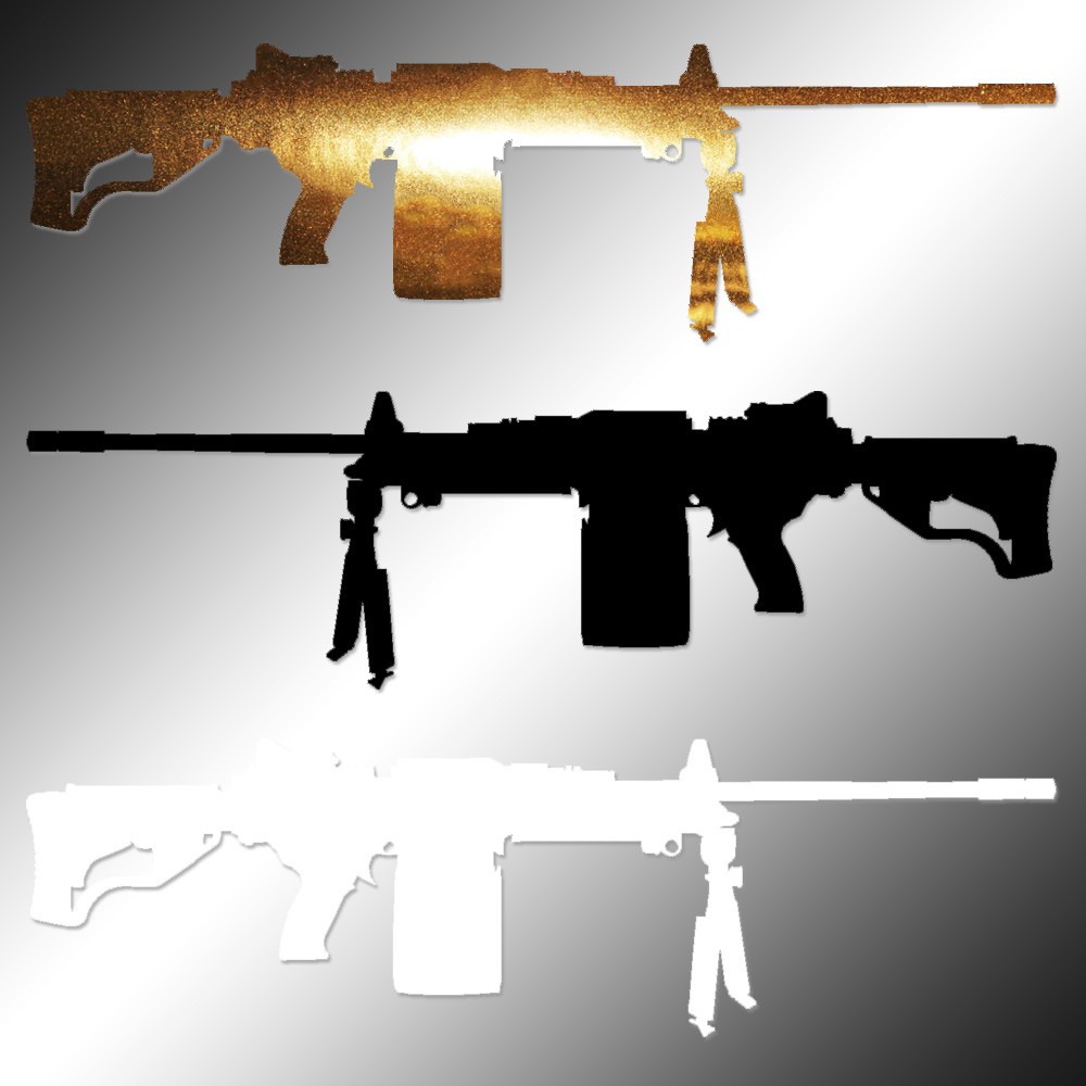 Stickers | 1X IWI Negev NG7 | Decals | Vinyl | Die-cut | PUBG | Israel ...