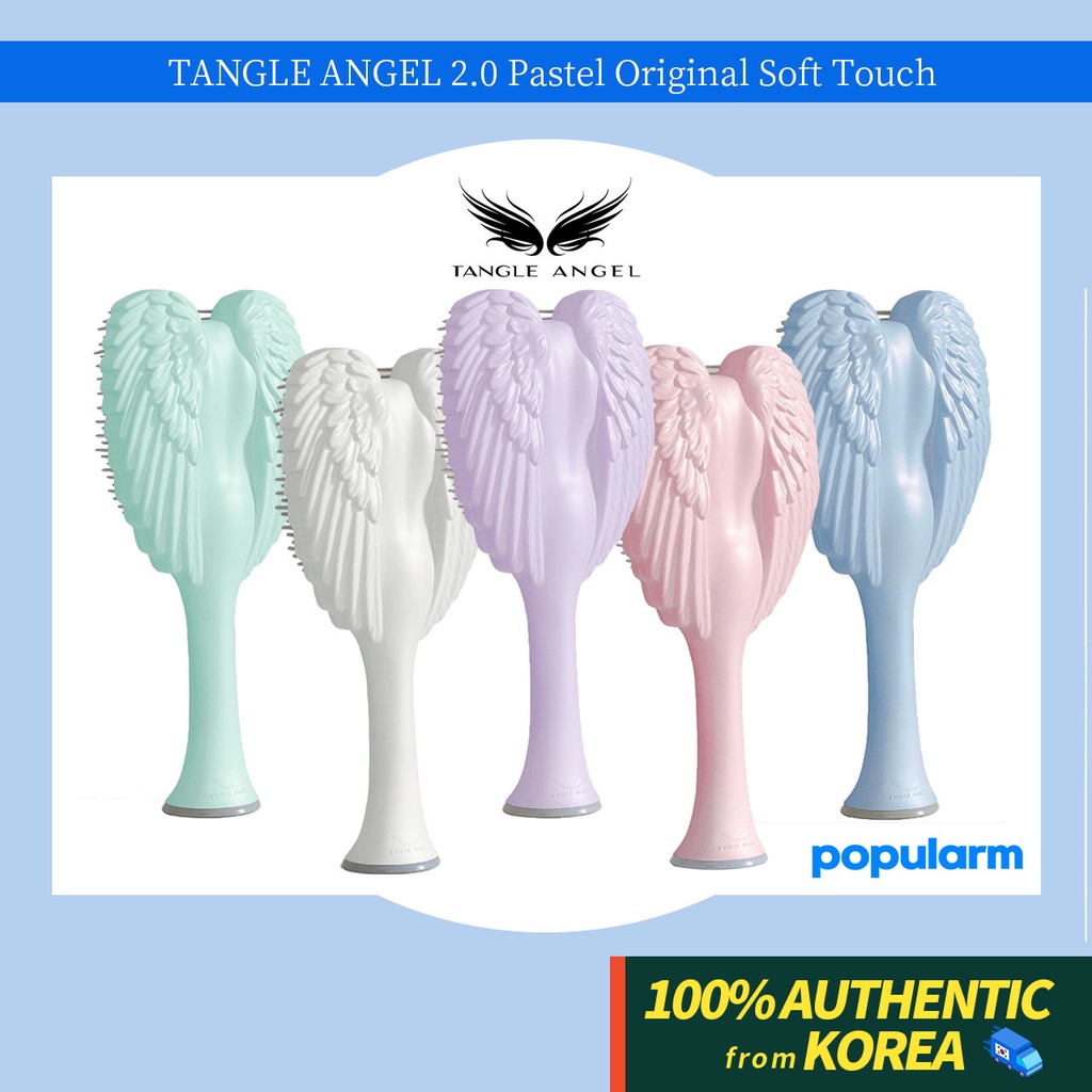 Tangle Angel Original Pastel Hair Brush Detangler Massage 100% ...