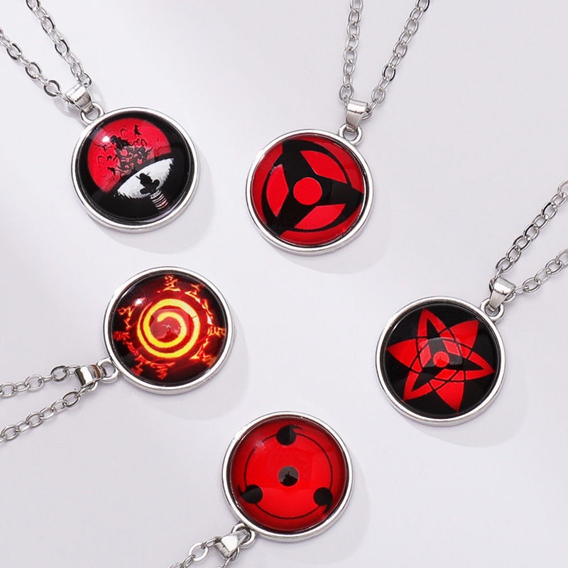 Necklase for Men Accessories Jewelry Anime Naruto Nicklace Sharingan ...