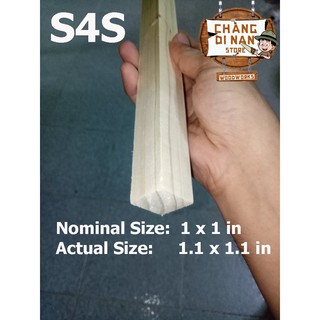 2/4 pcs S4S Pinewood 1x1 in, 0.75x1 in (1, 1.5, 2 and 3 feet) | Shopee ...