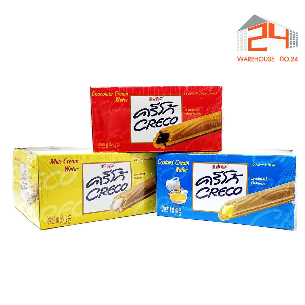 Fast Delivery 24 Hours. Creco Cream Wafer 18g. Capacity 12 Packs ...