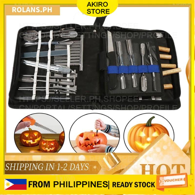 {in stock}Portable Kitchen Kit Fruit Set Vegetable Tools Carving 46Pcs ...