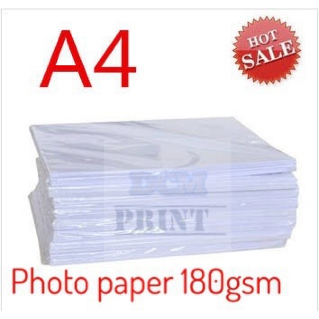 A4 Photo paper,photopaper No label | Shopee Philippines