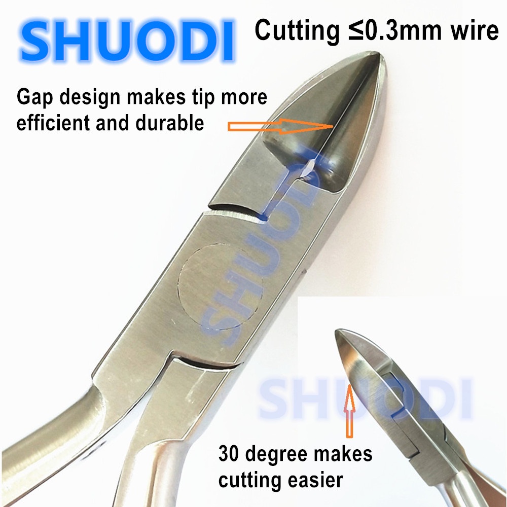 Dental Ligature Pin Light Wire Cutter Pliers 30 dgree angled | Shopee ...