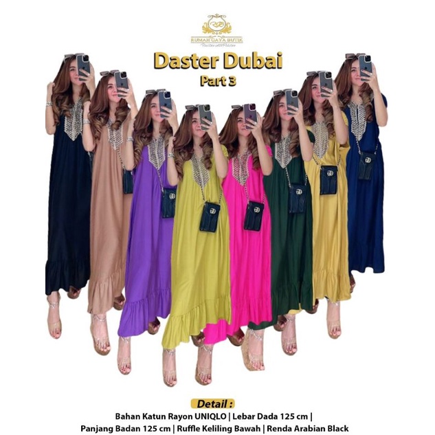New Dubai RgB Original Daster | Shopee Philippines