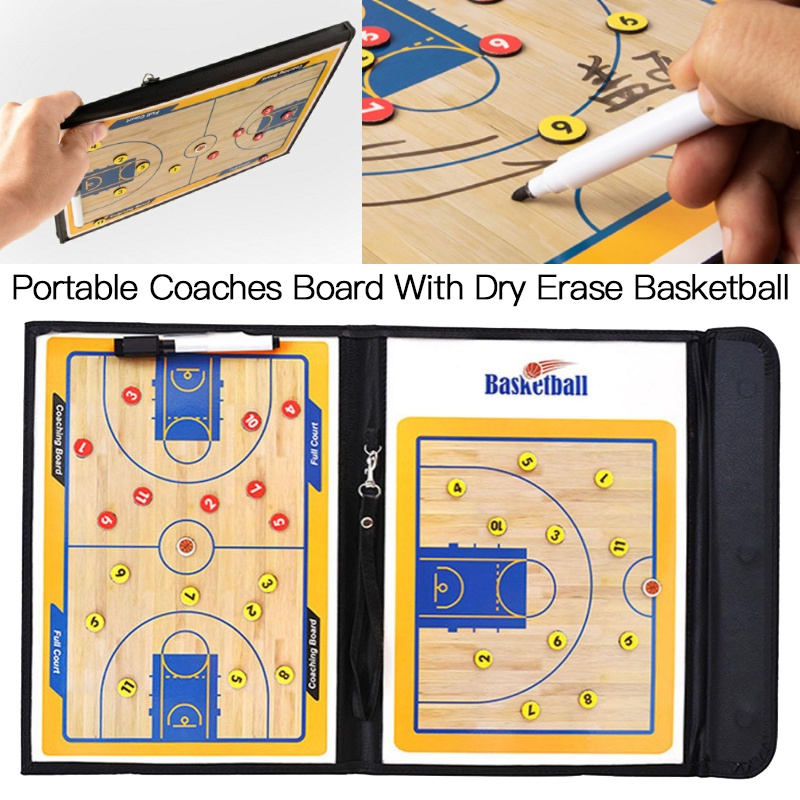 Magnetic Basketball Tactical Board Foldable Basketball Coach Board ...