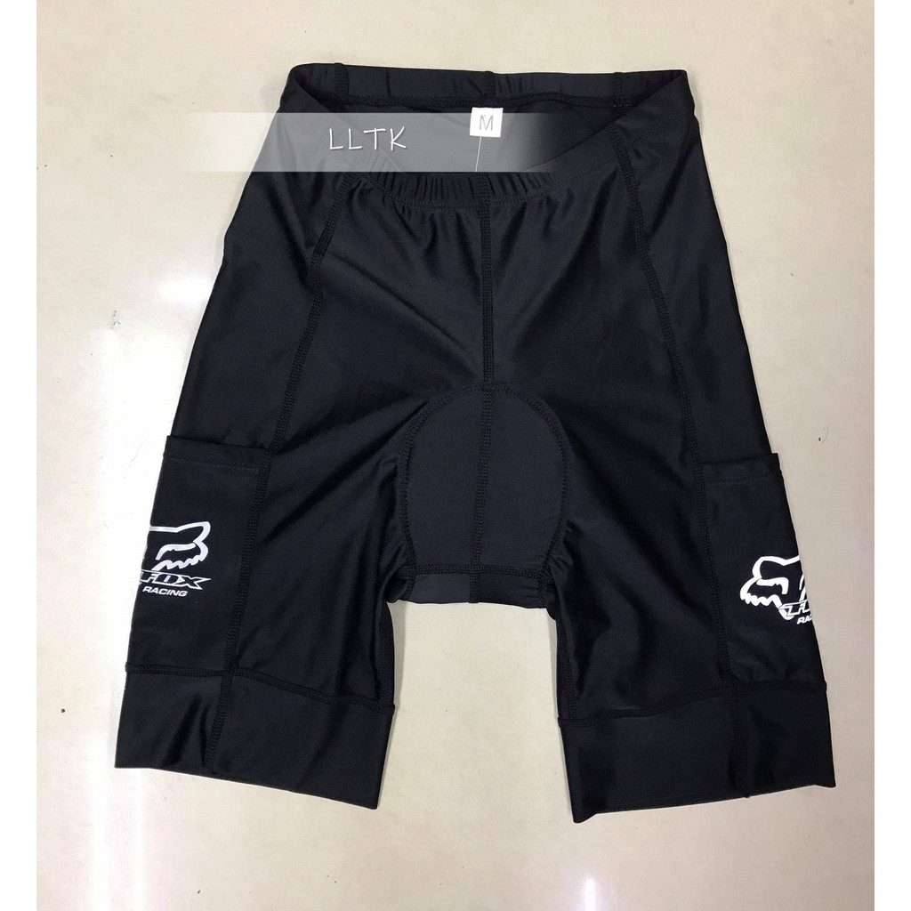 fox black cycling shorts w/pocket for men shorts with padded unisex ...