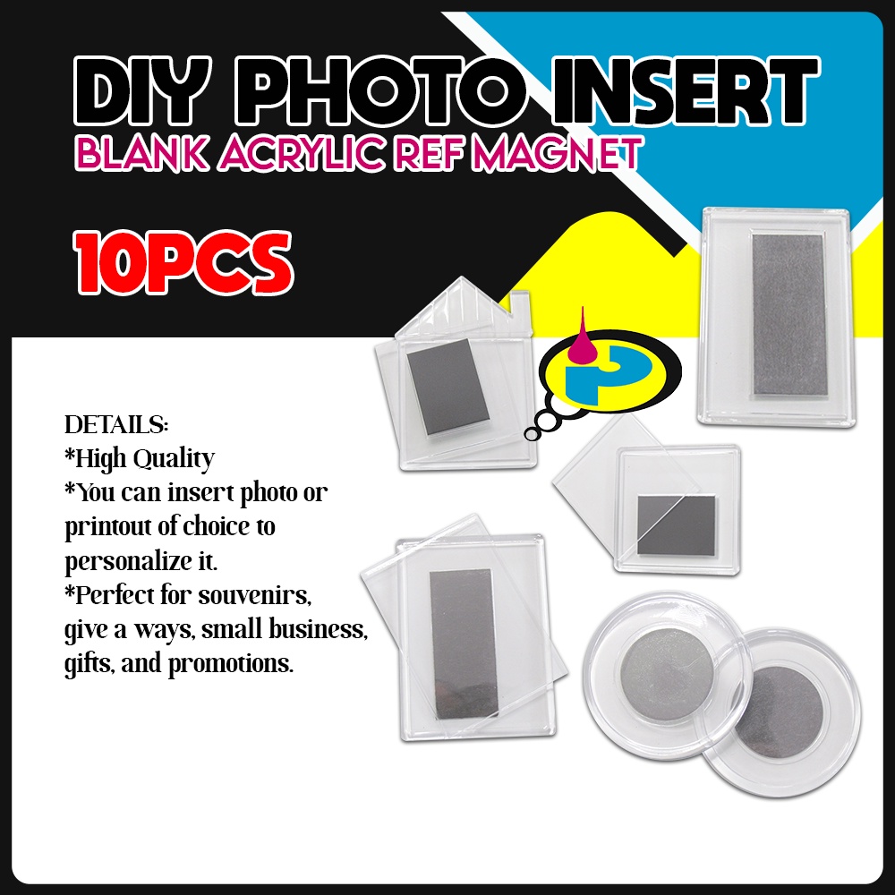 10 pcs Regalo Acrylic Ref Magnetic Souvenirs and Giveaways Rectangular ...