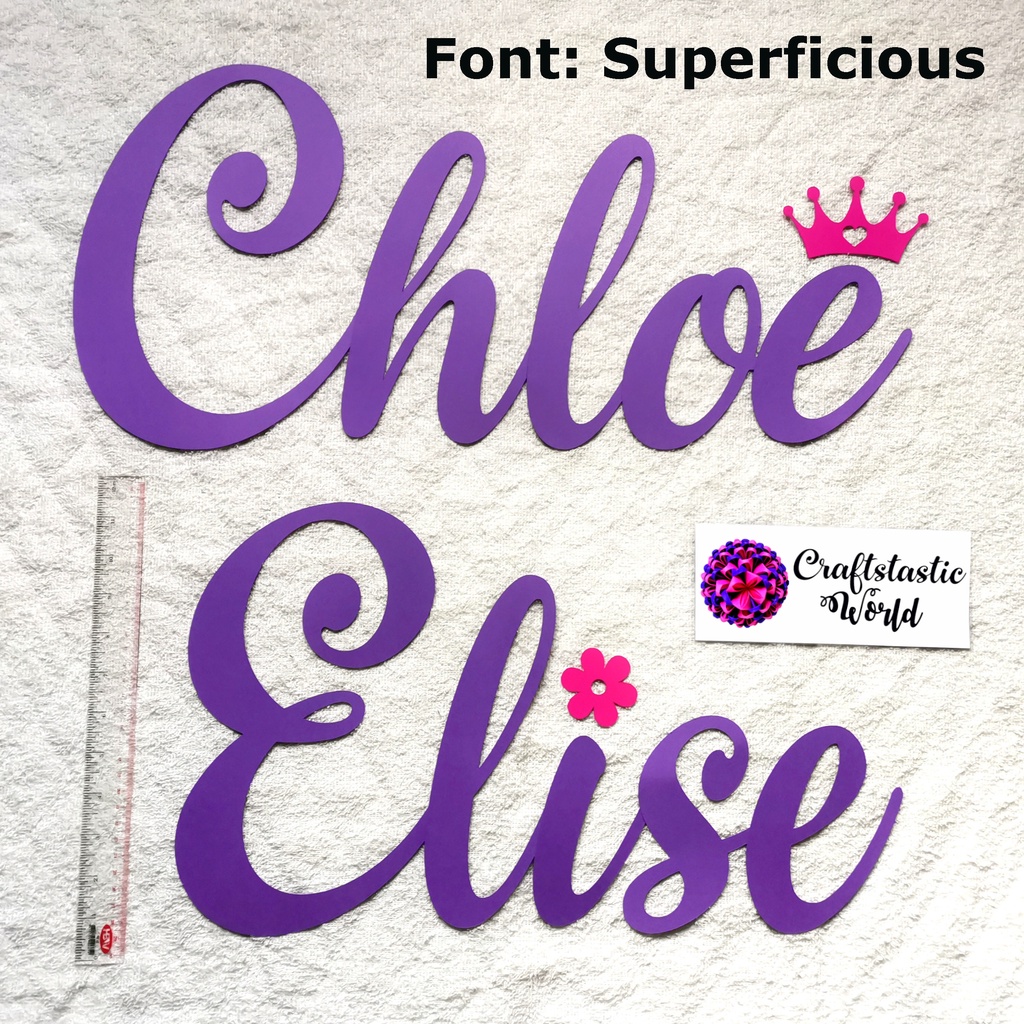 Personalized Letter Cut Out / Lettering Backdrop for Party and Events ...