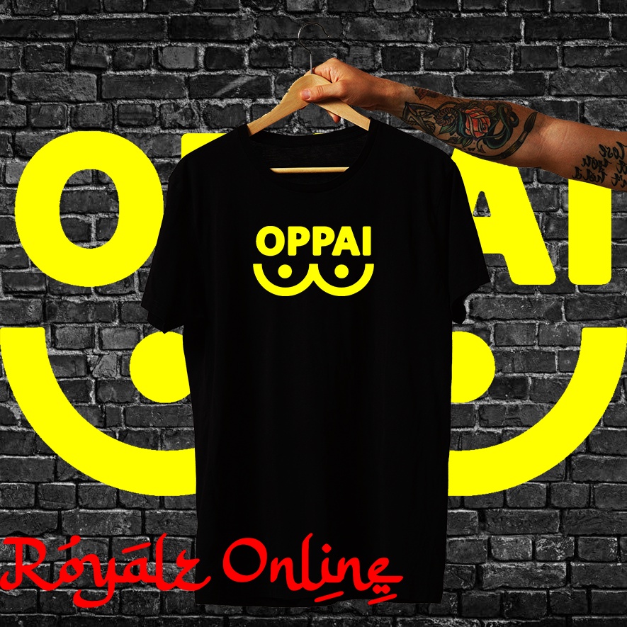 OPM Oppai Anime Shirt Vinyl Front Print (Unisex For Men And Women ...