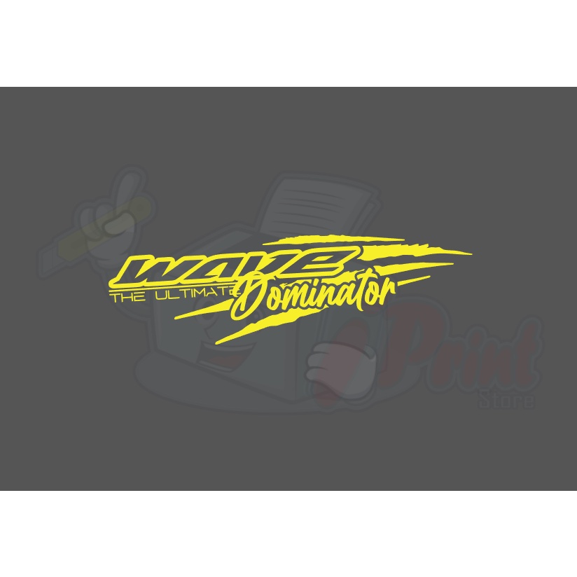 Honda Wave Sticker - Wave Decals, Cut Out Sticker, Waterproof Sticker ...