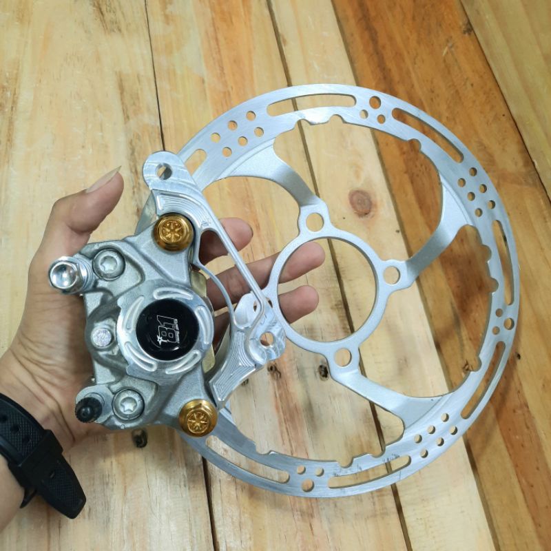 8.1 Caliper w/ Wave bracket and Super Ligthen disc - Wave125, Raider150 ...