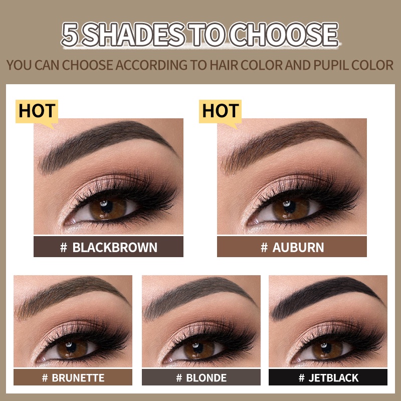 KIMUSE BROW Waterproof Long-lasting Eyebrow Gel Durable Makeup 5 Colors ...
