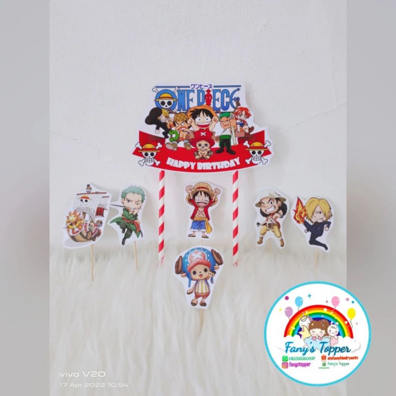 One Piece topper Anime topper birthday topper happy birthday topper ...