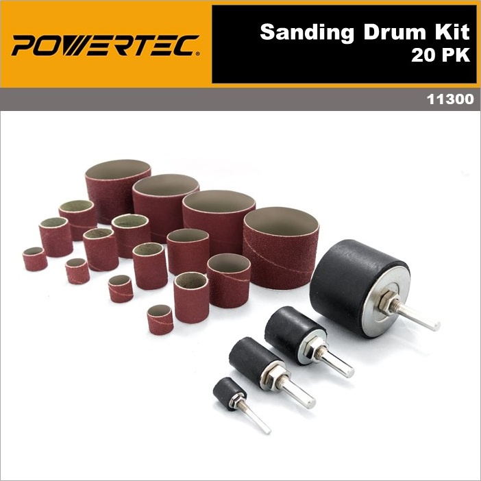 Powertec Sanding Drum Kit, 20-pack - 11300 | Shopee Philippines