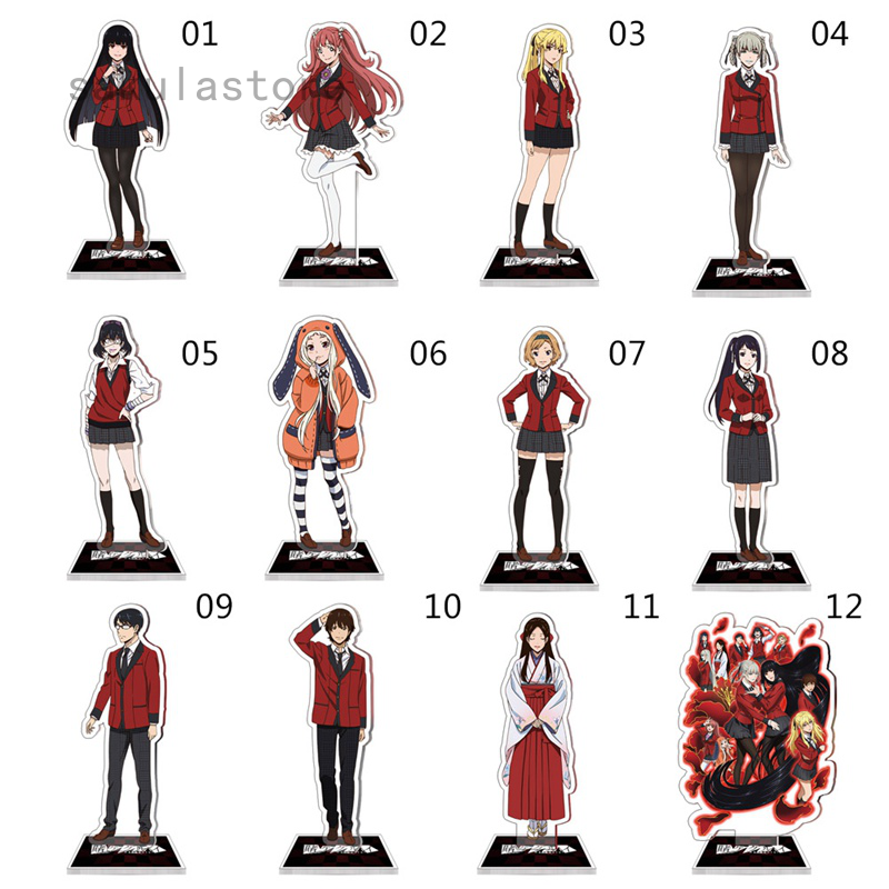 Anime Kakegurui Compulsive Gambler Acrylic Stand Cosplay Figures ...