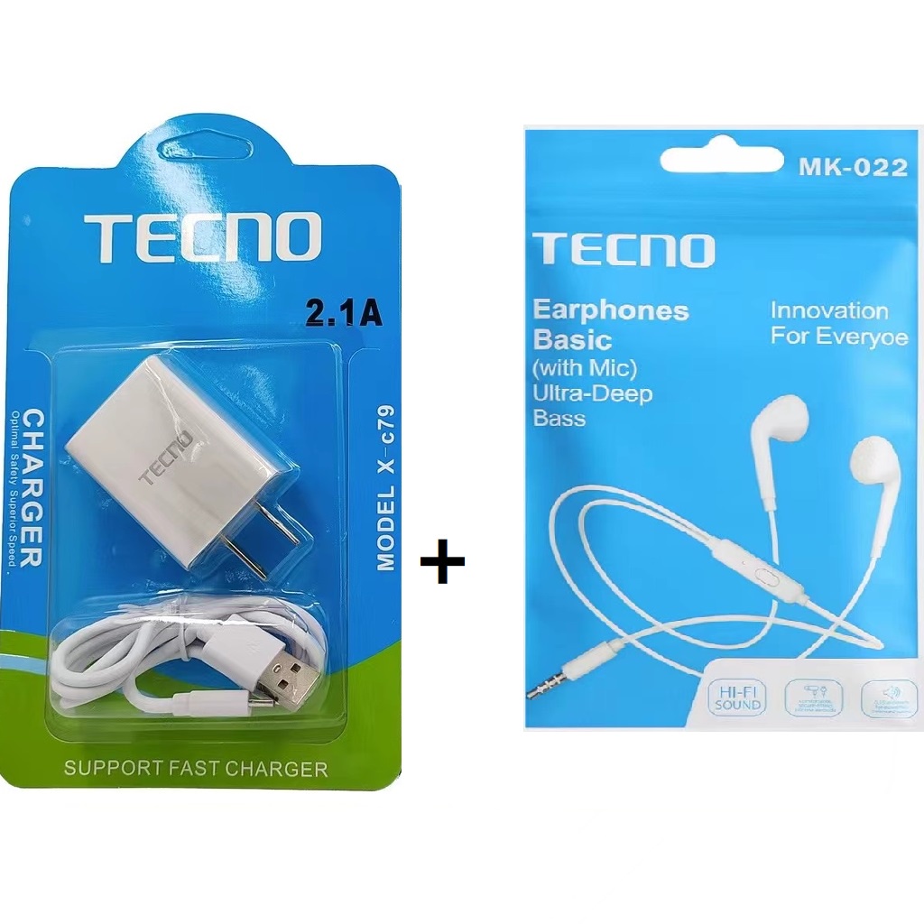 TECNO Fast Charger 2.1A Quick 2in1 Travel For Android Micro Free ...