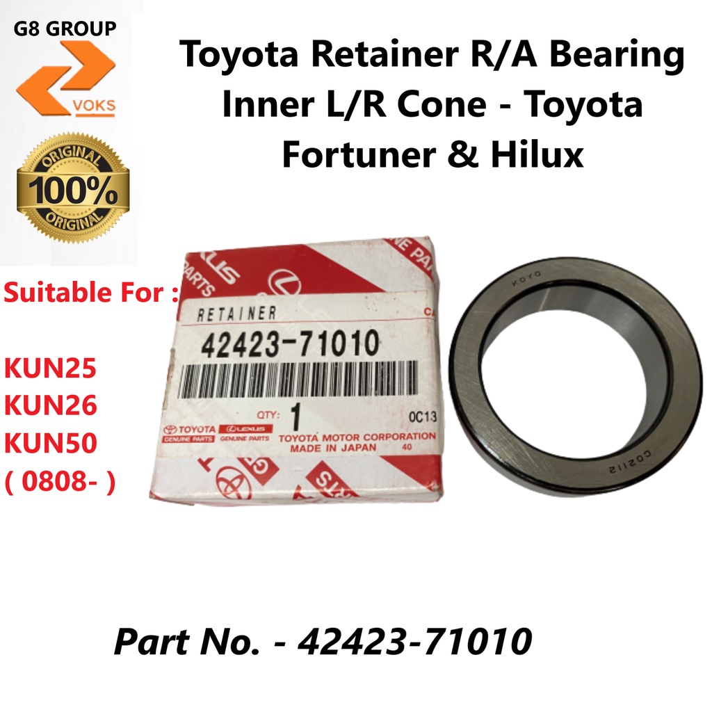 Toyota Retainer R/A Bearing Inner L/R Cone - Toyota Fortuner & Hilux ...