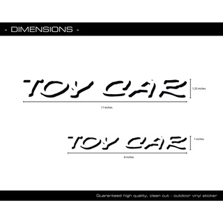 Toy Car logo cutout vinyl sticker | Shopee Philippines